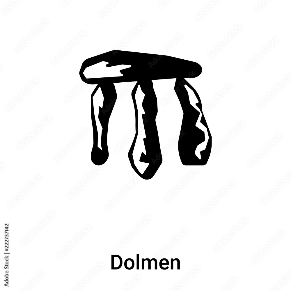 Dolmen icon vector isolated on white background, logo concept of Dolmen ...
