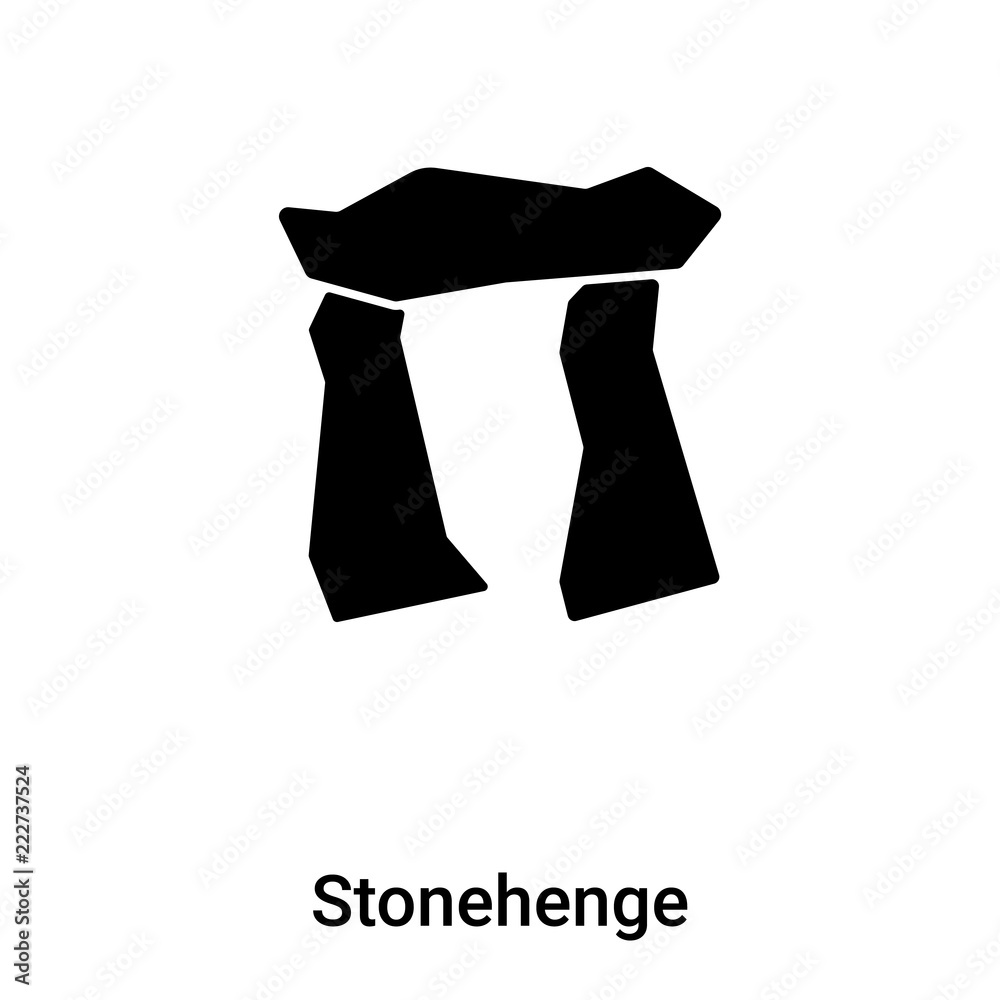 Stonehenge icon vector isolated on white background, logo concept of Stonehenge sign on ...