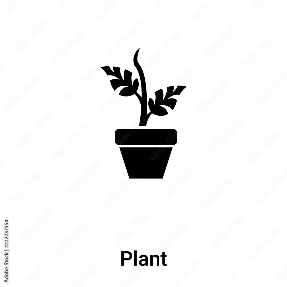 Plant icon vector isolated on white background, logo concept of Plant ...