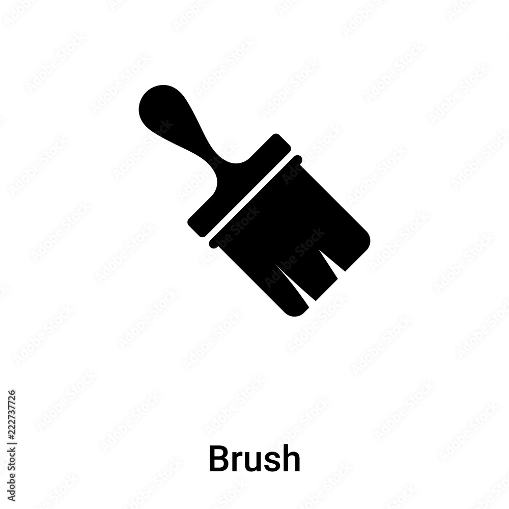 Brush icon vector isolated on white background, logo concept of Brush ...