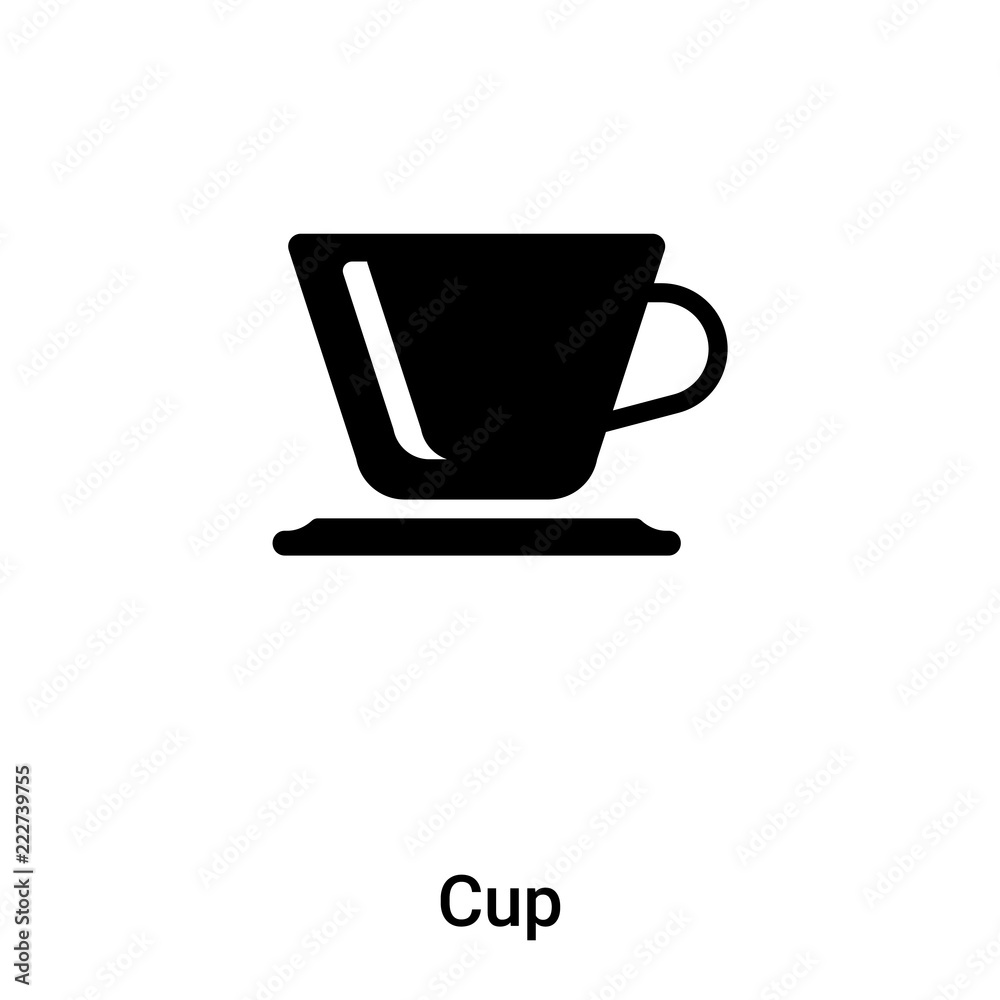 Cup icon vector isolated on white background, logo concept of Cup sign ...