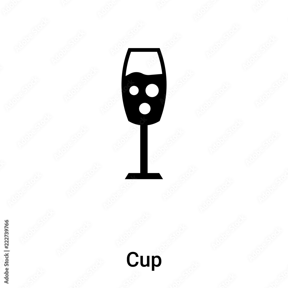 Cup icon vector isolated on white background, logo concept of Cup sign ...