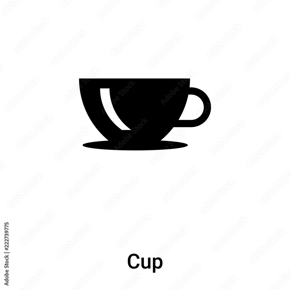 Cup icon vector isolated on white background, logo concept of Cup sign ...
