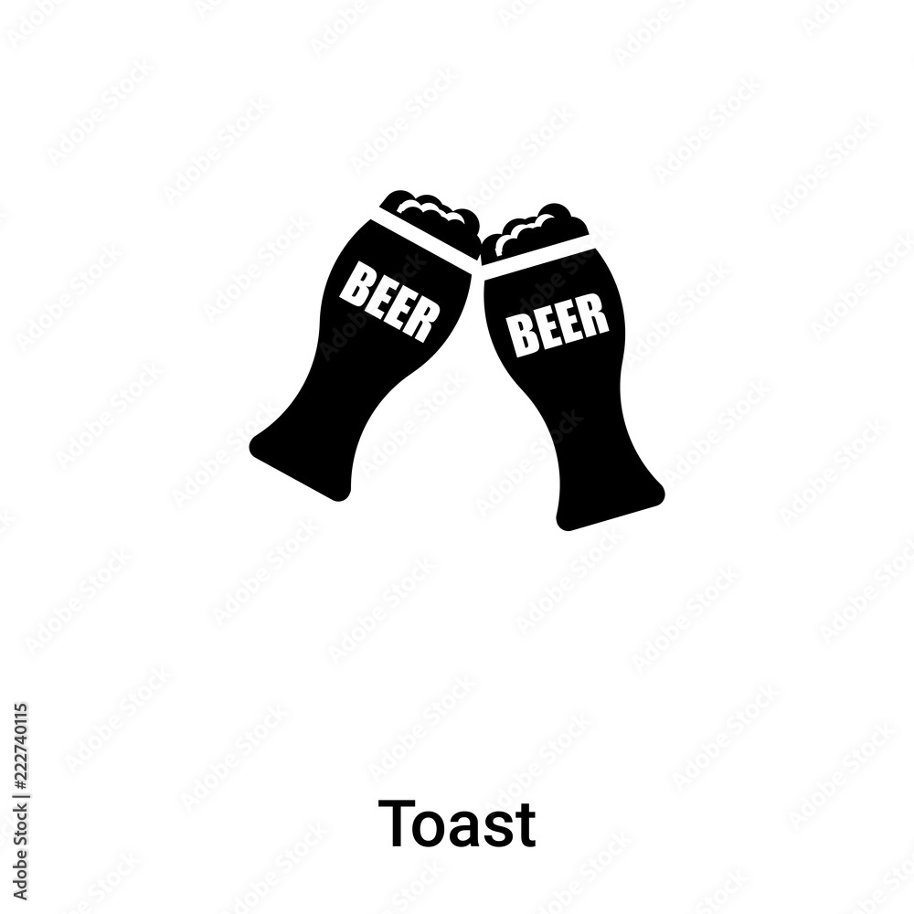 Toast icon vector isolated on white background, logo concept of Toast ...