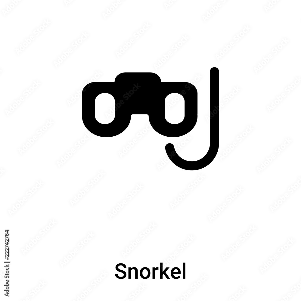 Snorkel icon vector isolated on white background, logo concept of ...