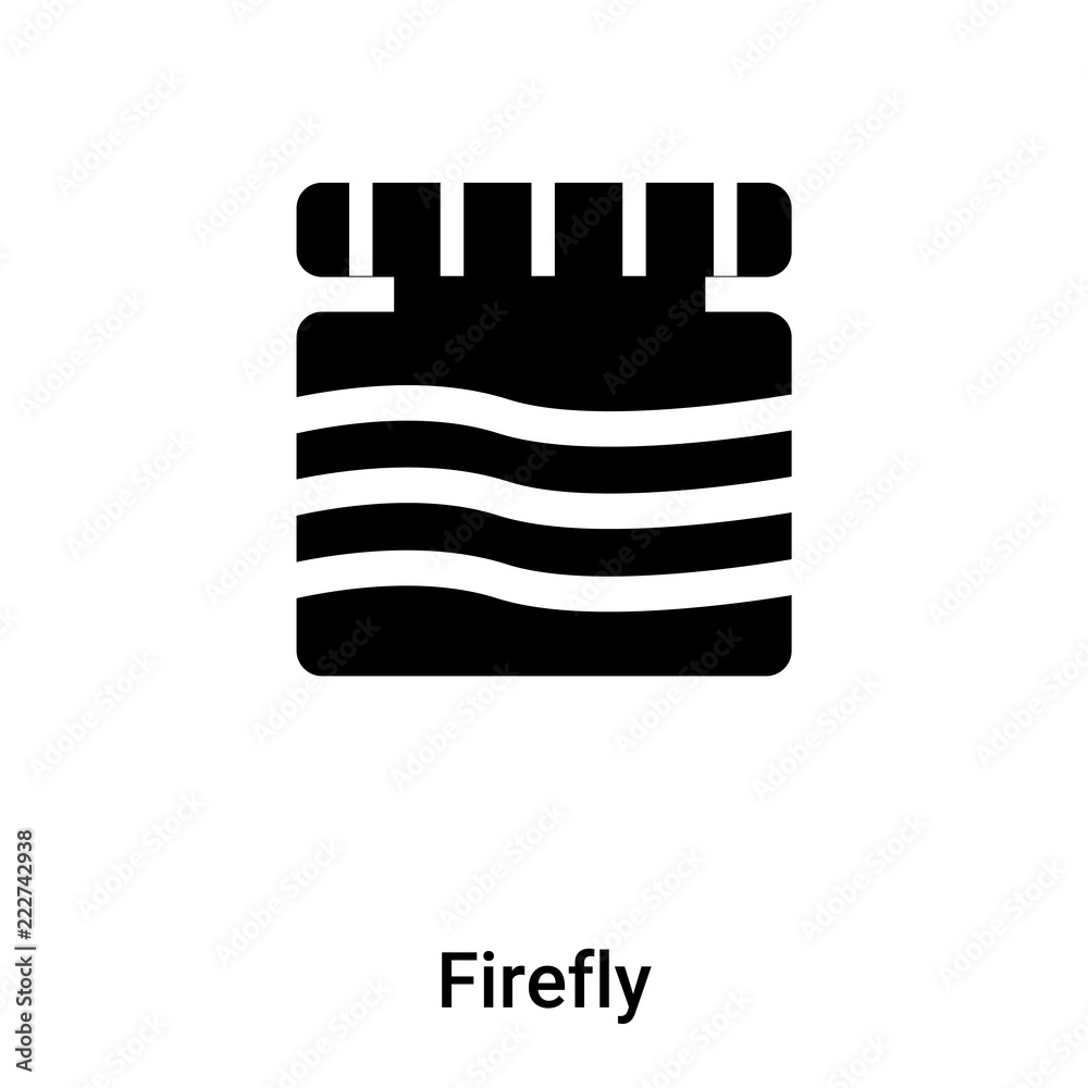 Firefly icon vector isolated on white background, logo concept of ...