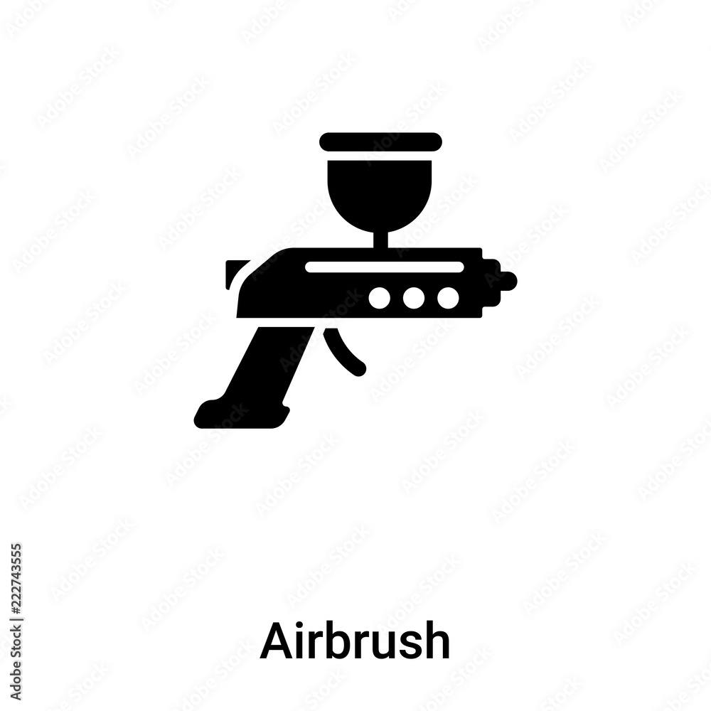 Airbrush icon vector isolated on white background, logo concept of ...