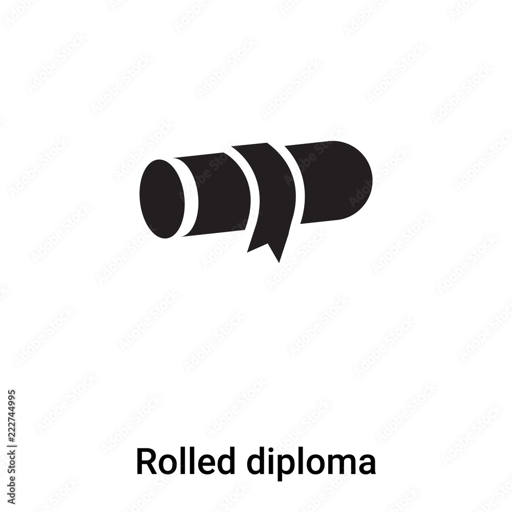 Rolled Diploma Vector