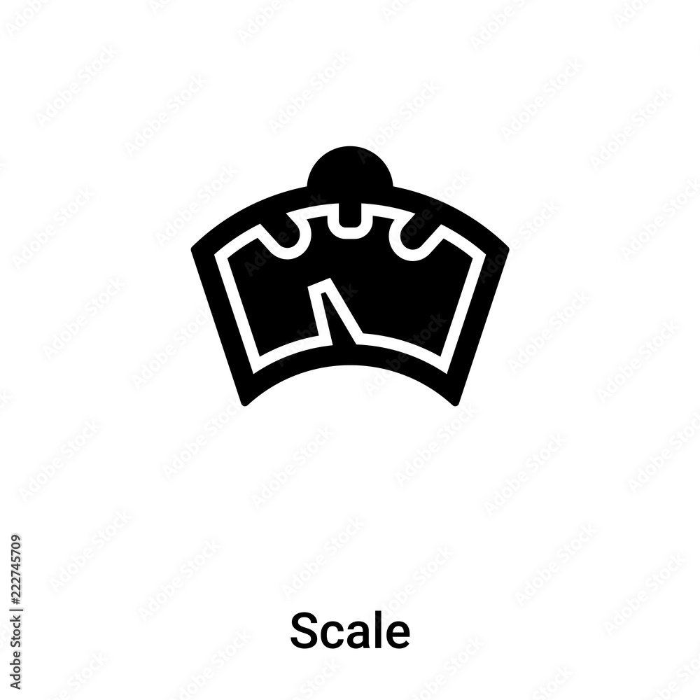 Scale icon vector isolated on white background, logo concept of Scale ...