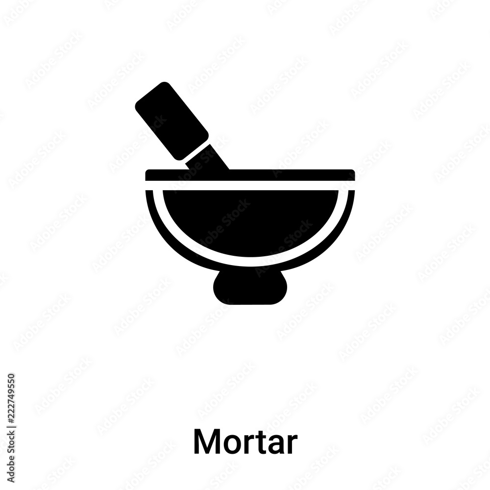 Mortar icon vector isolated on white background, logo concept of Mortar ...