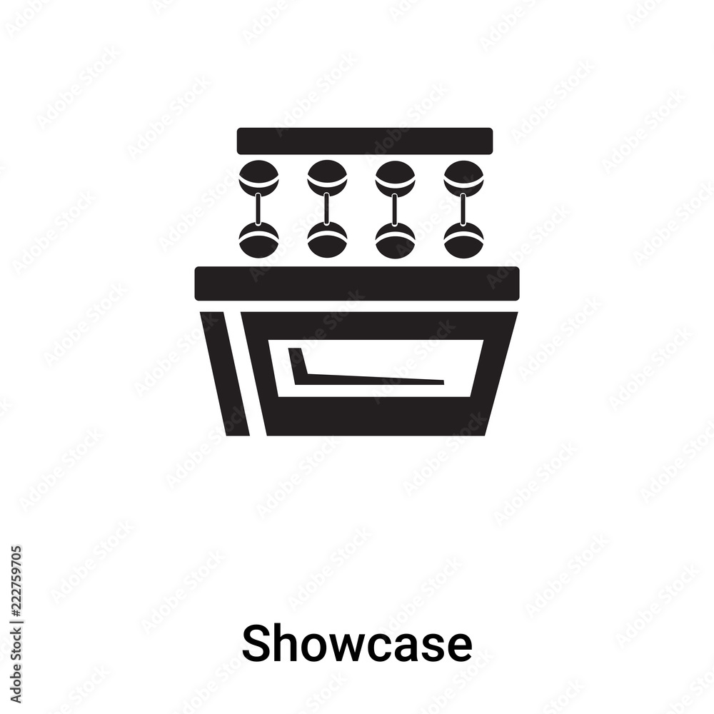 Showcase icon vector isolated on white background, logo concept of ...