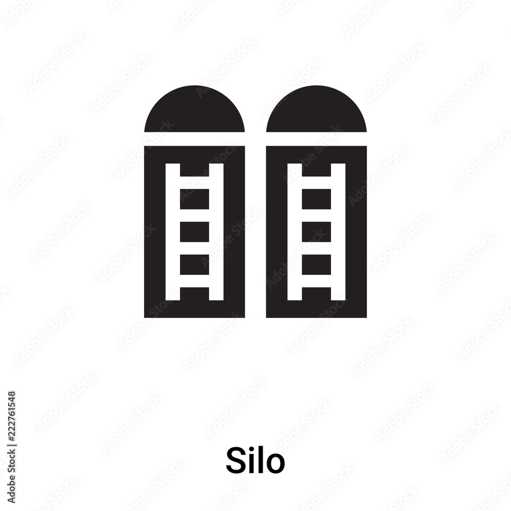 Silo icon vector isolated on white background, logo concept of Silo ...