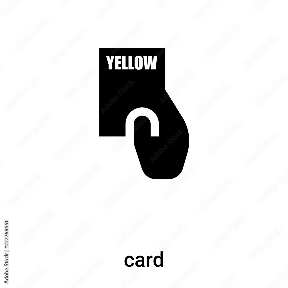 Yellow card icon vector isolated on white background, logo concept of ...