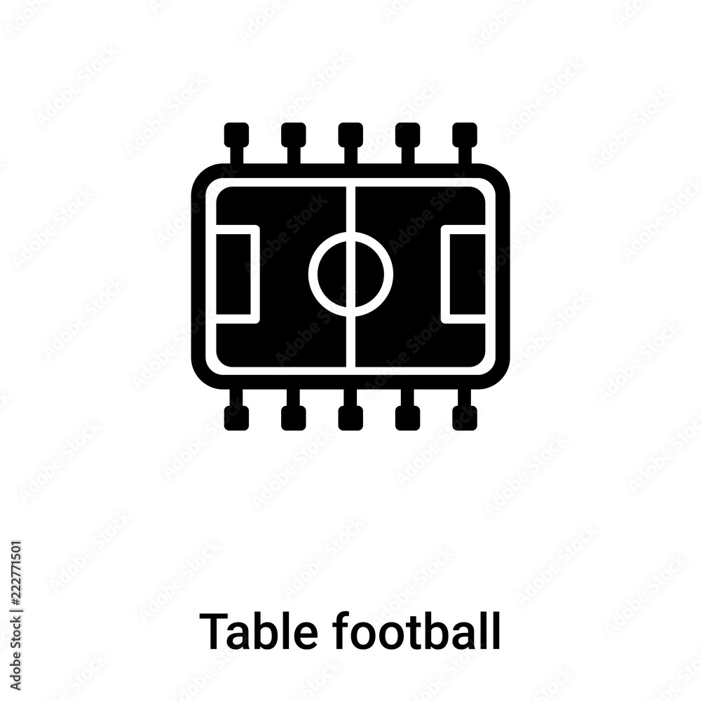 Table football icon vector isolated on white background, logo concept ...