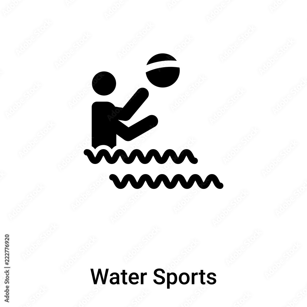 Water Sports icon vector isolated on white background, logo concept of ...