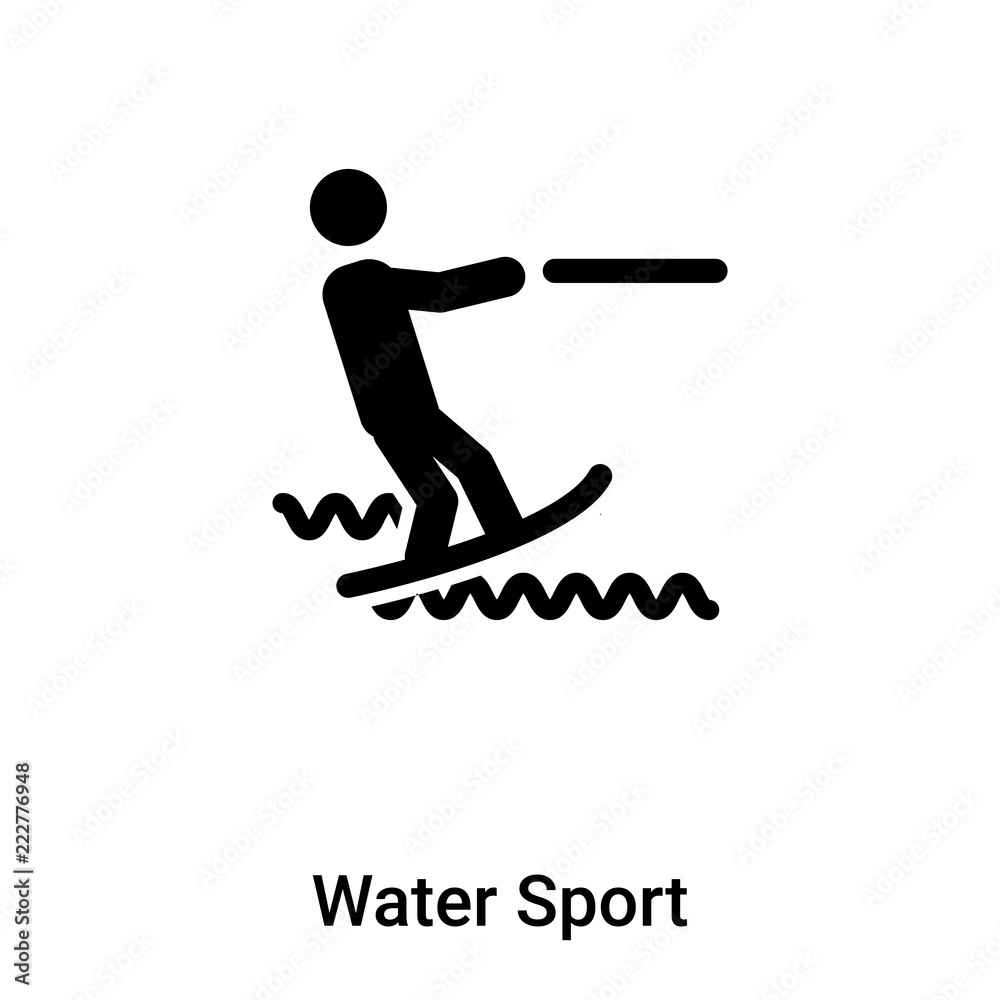 Water Sport icon vector isolated on white background, logo concept of ...
