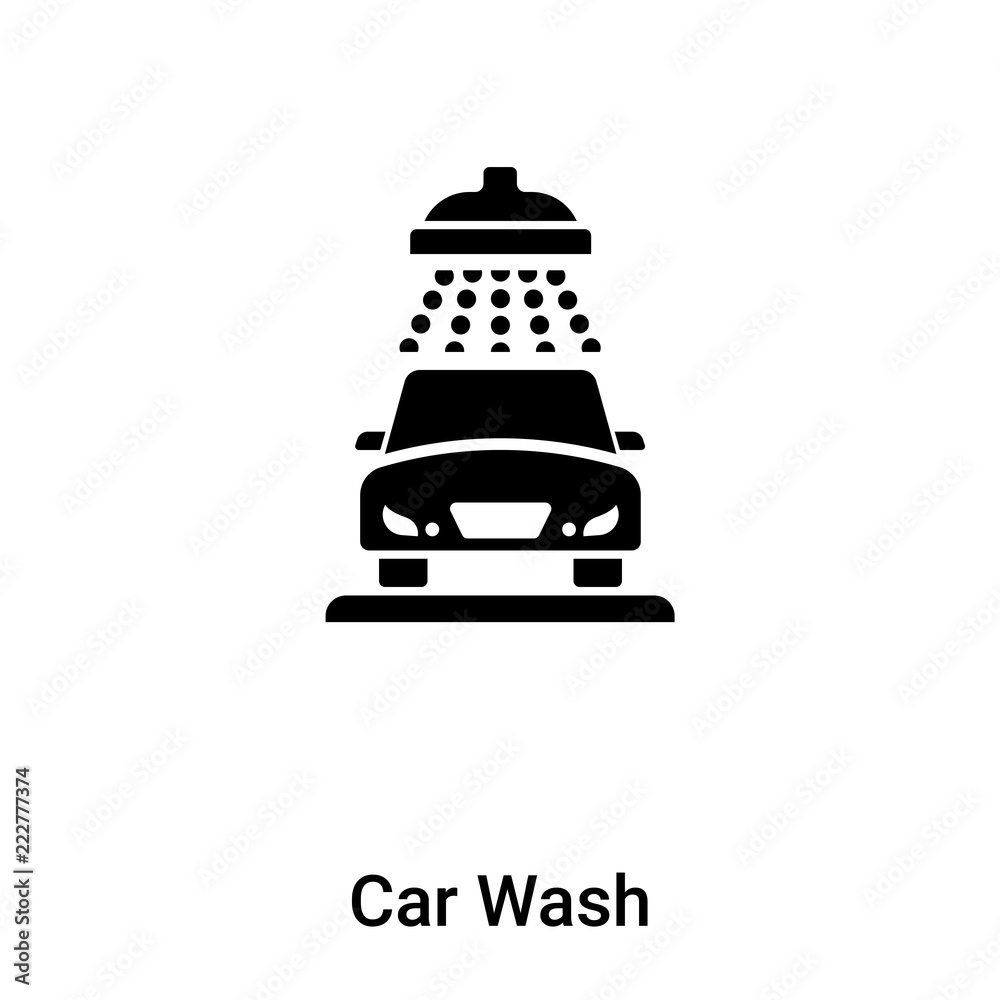 Car Wash icon vector isolated on white background, logo concept of Car ...