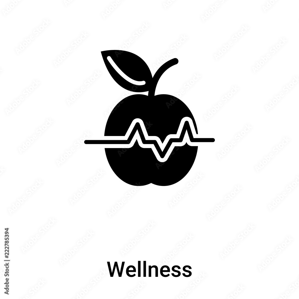 Wellness icon vector isolated on white background, logo concept of ...