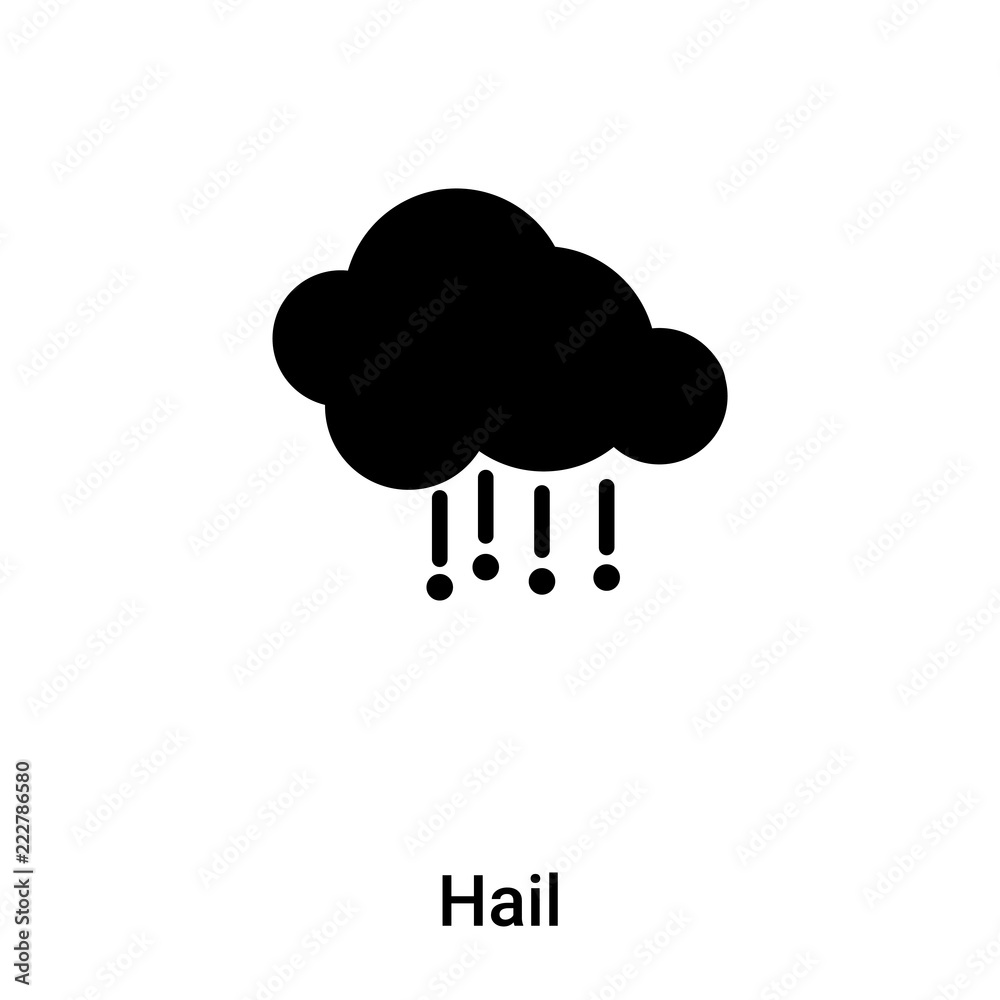 Hail icon vector isolated on white background, logo concept of Hail ...
