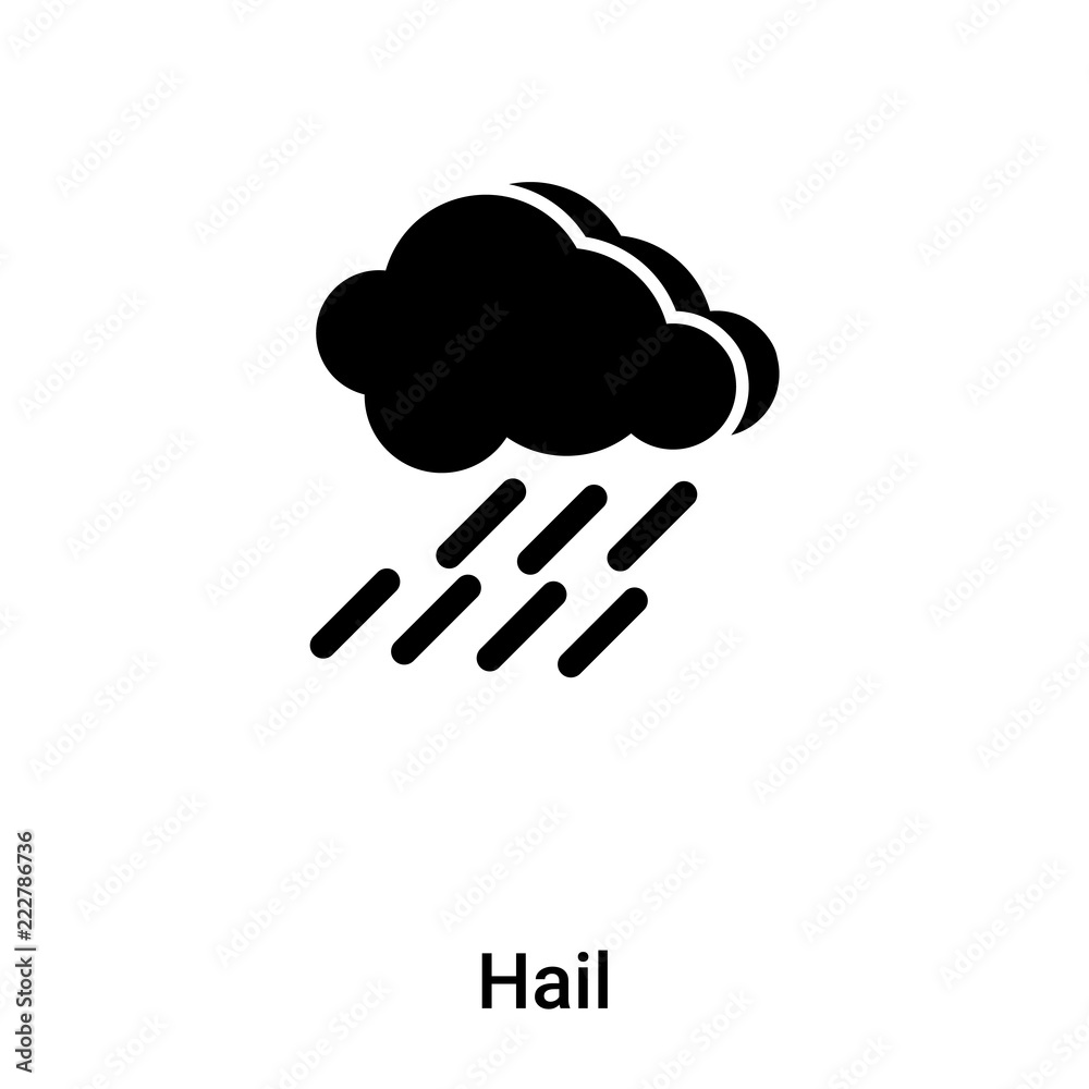 Hail icon vector isolated on white background, logo concept of Hail ...