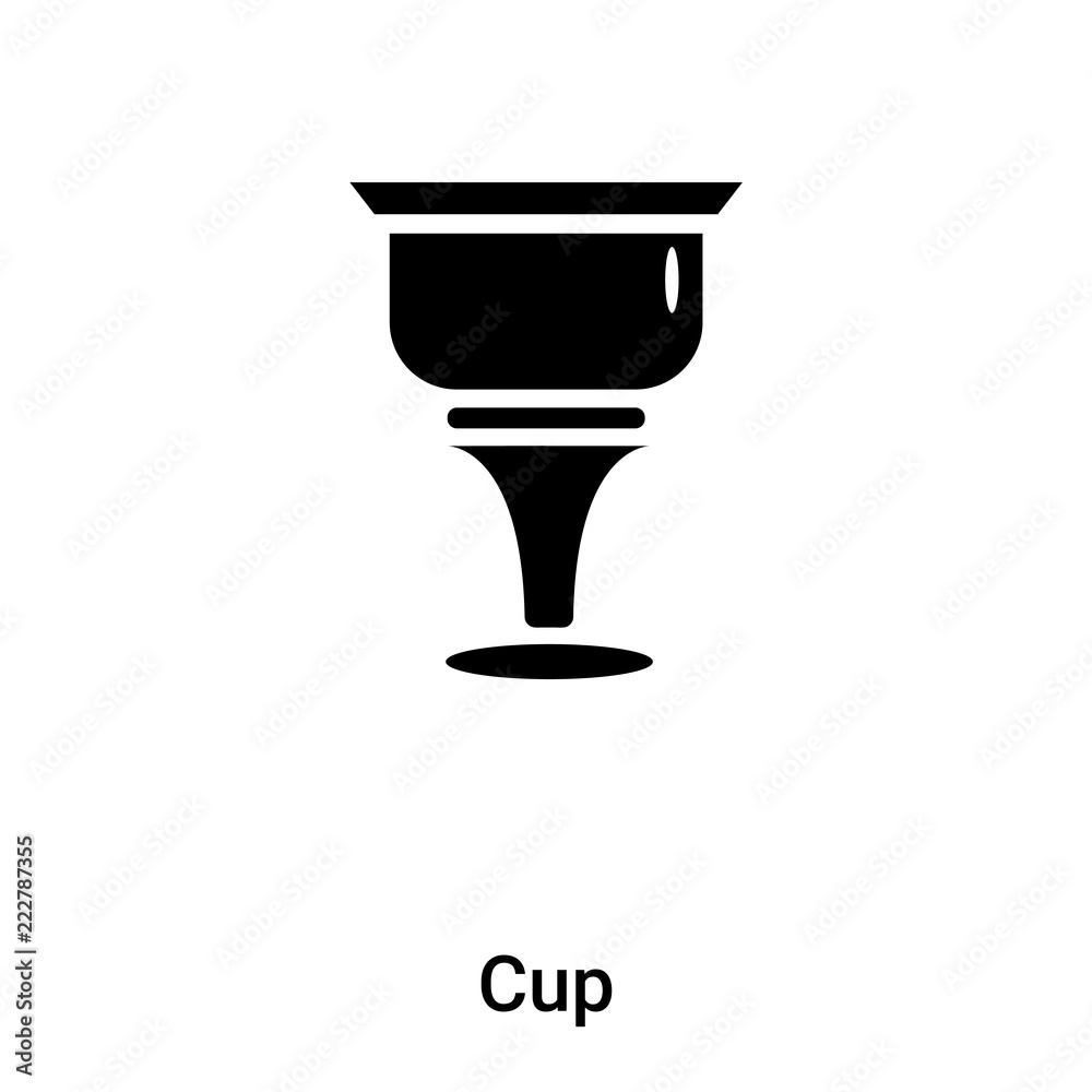 Cup icon vector isolated on white background, logo concept of Cup sign ...