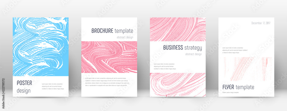 Cover page design template. Minimalistic brochure layout. Classy trendy ...