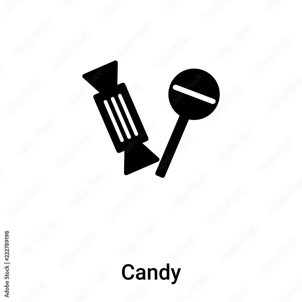 Candy icon vector isolated on white background, logo concept of Candy ...