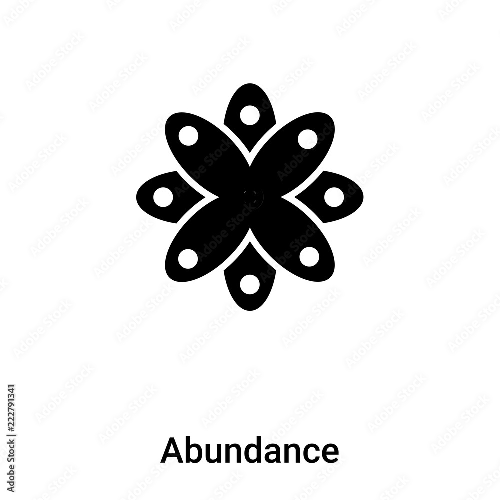 Abundance Icon Vector Isolated On White Background Logo Concept Of Abundance Sign On