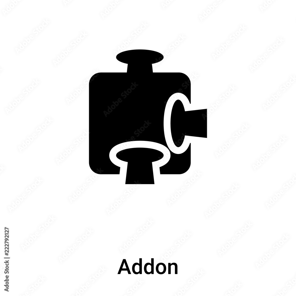 Addon icon vector isolated on white background, logo concept of Addon ...