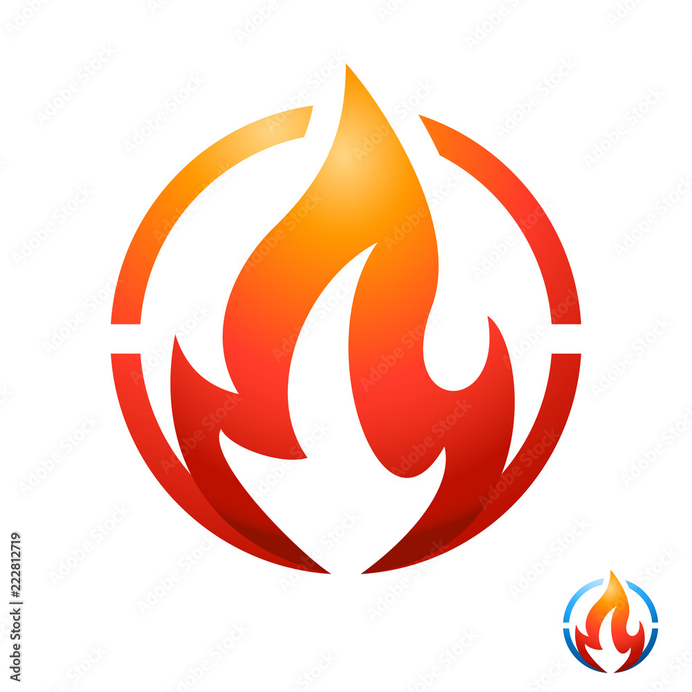 Feuer - Zeichen, Symbol Stock Vector | Adobe Stock