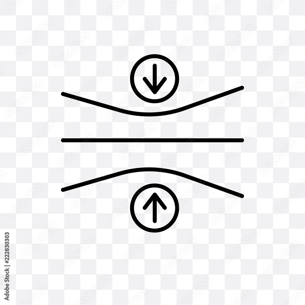 elasticity icon isolated on transparent background. Simple and editable ...