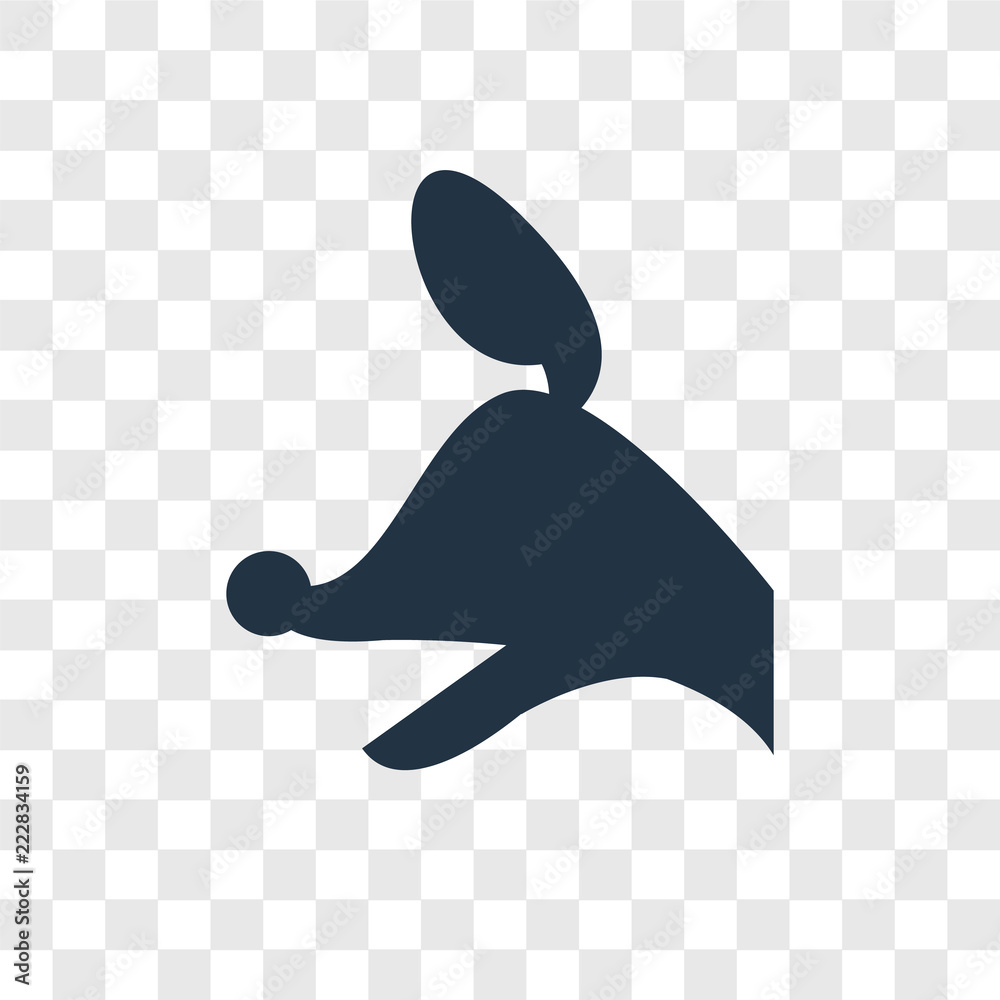 Dog head vector icon isolated on transparent background, Dog head logo ...