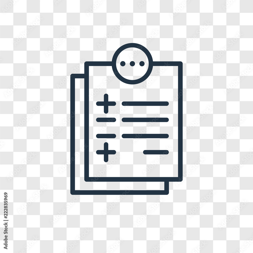 Task list vector icon isolated on transparent background, Task list ...