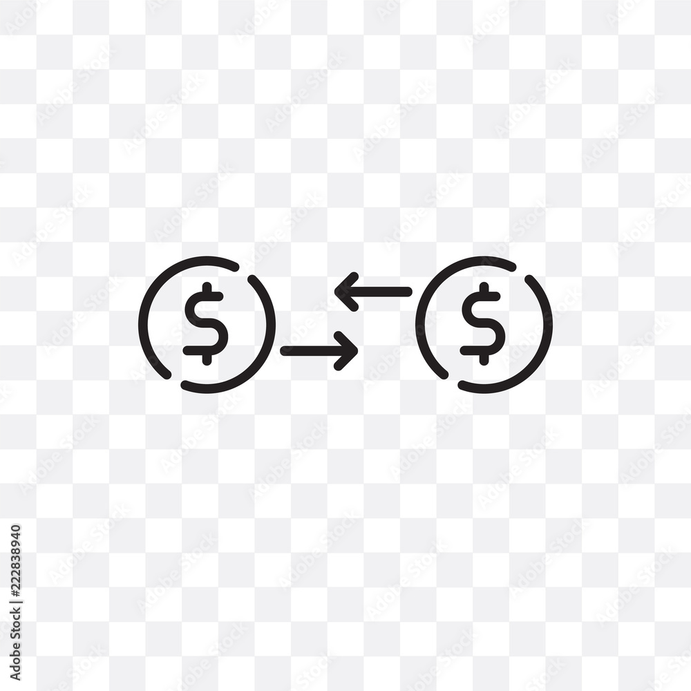 trade icon isolated on transparent background. Simple and editable ...