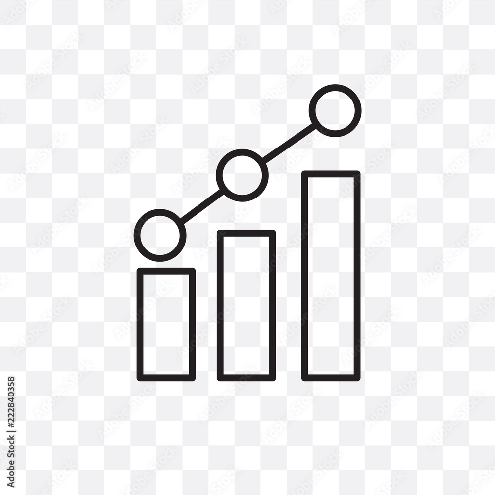 growth icon isolated on transparent background. Simple and editable ...