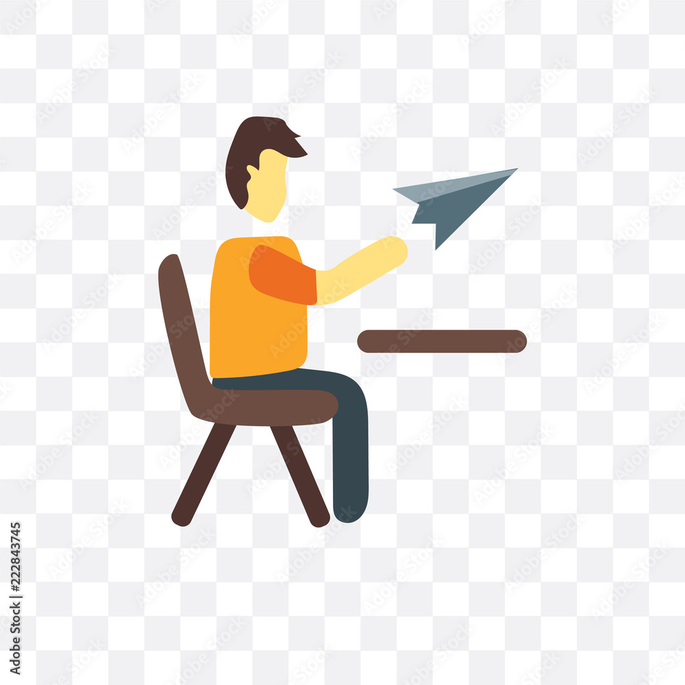 student icon isolated on transparent background. Simple and editable ...