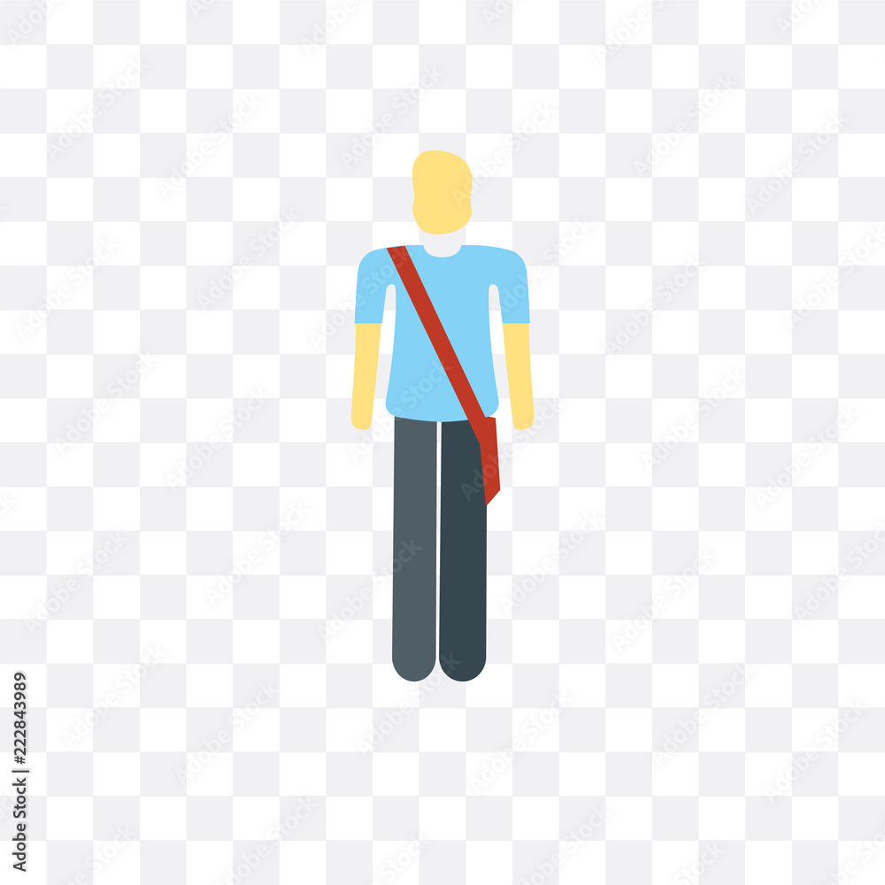 student icon isolated on transparent background. Simple and editable ...