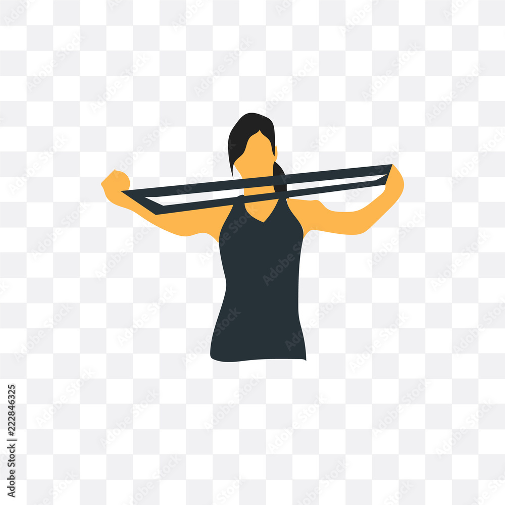 excercise icon isolated on transparent background. Simple and editable ...