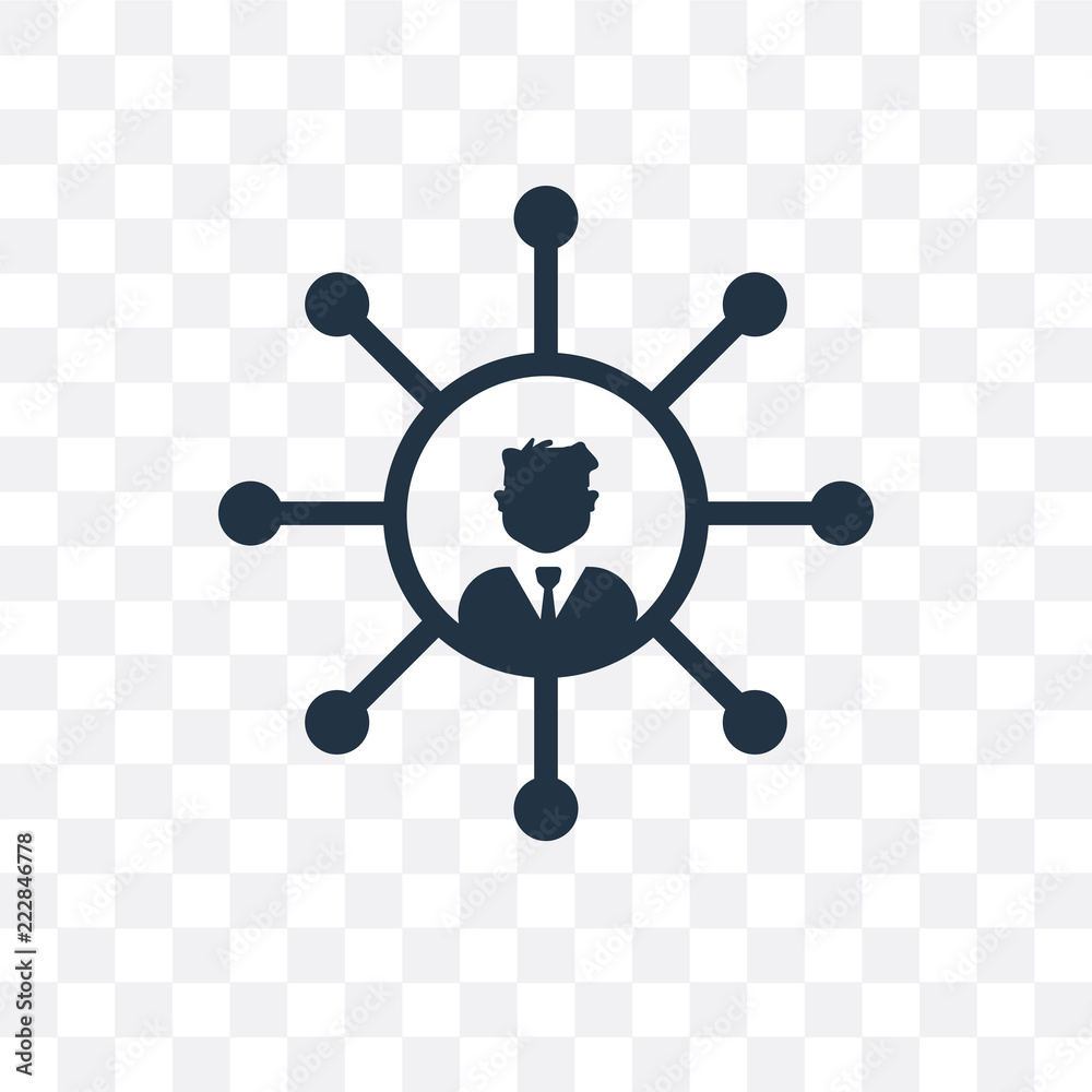networking icon isolated on transparent background. Simple and editable ...