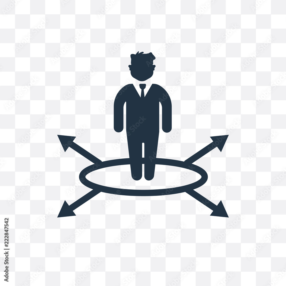 decision making icon isolated on transparent background. Simple and ...