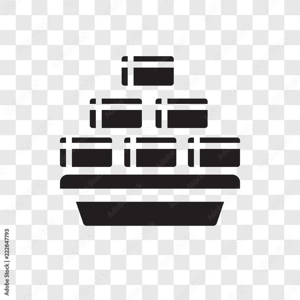 Hay bale vector icon isolated on transparent background, Hay bale logo ...