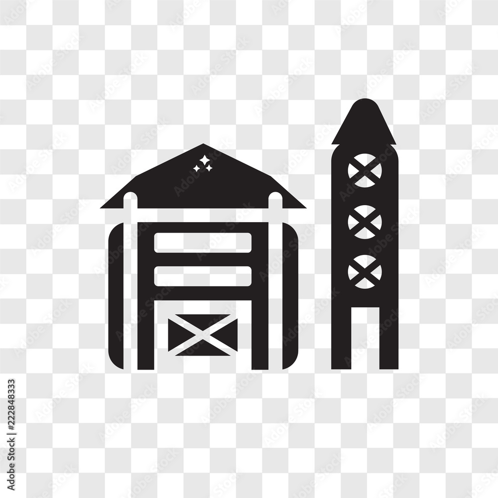 Barn vector icon isolated on transparent background, Barn logo design ...