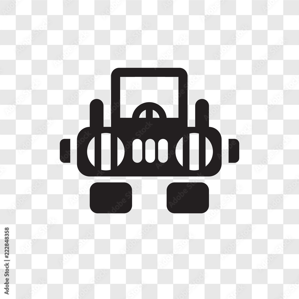 Tractor vector icon isolated on transparent background, Tractor logo ...