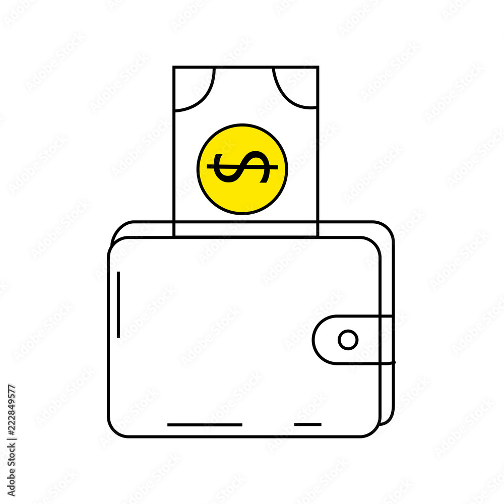 money icon on white background Stock Vector | Adobe Stock