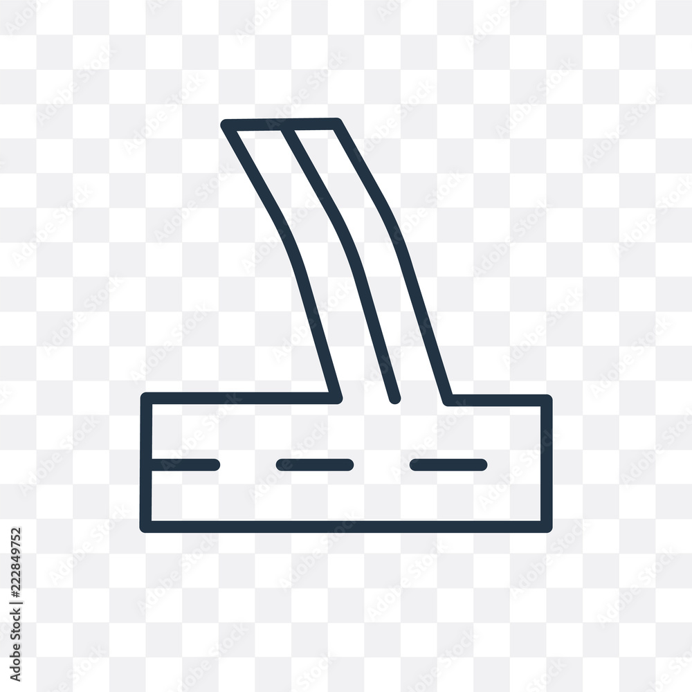 paving icon isolated on transparent background. Simple and editable paving icons. Modern icon ...