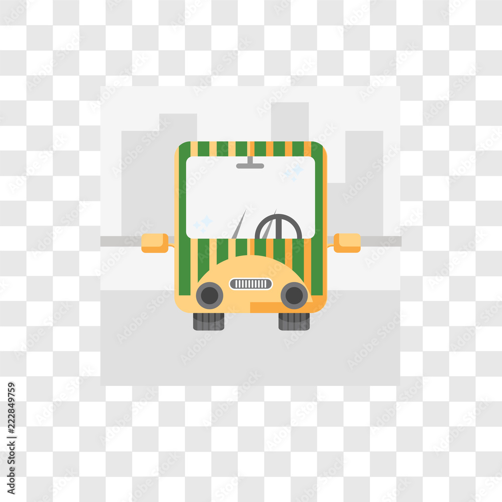 Public transport vector icon isolated on transparent background, Public ...