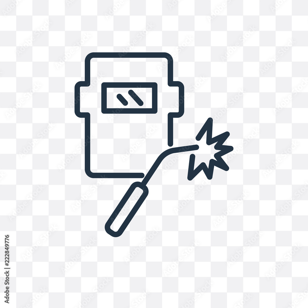 welding icon isolated on transparent background. Simple and editable ...