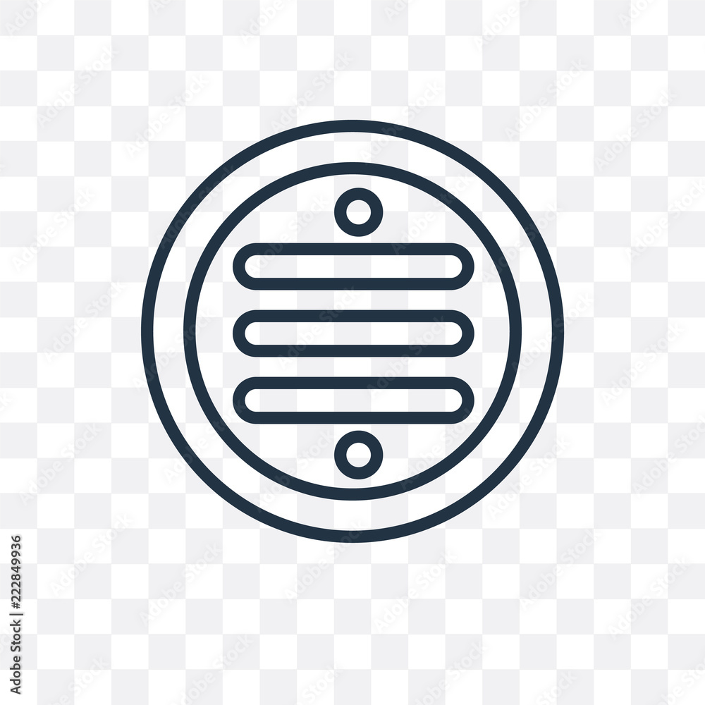 drain icon isolated on transparent background. Simple and editable ...