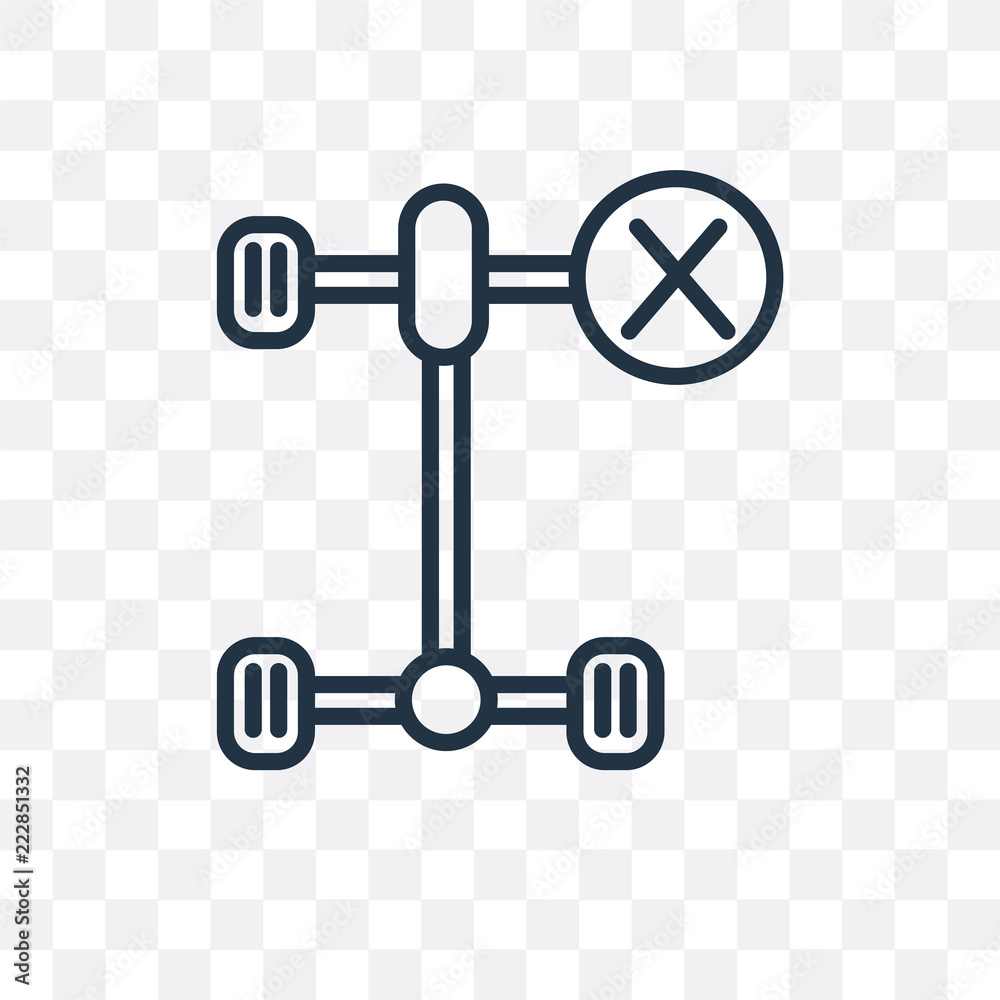 chassis icon isolated on transparent background. Simple and editable ...