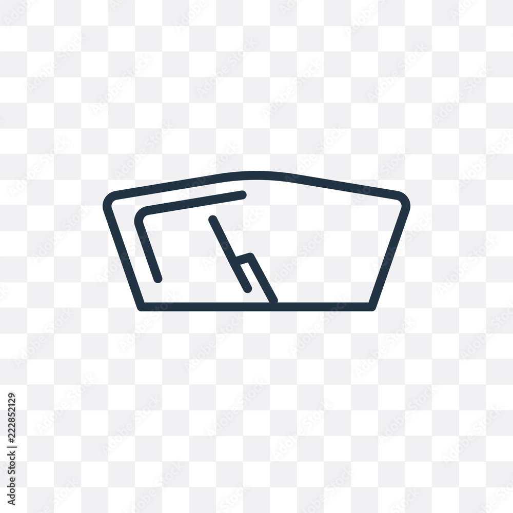 windscreen icon isolated on transparent background. Simple and editable ...